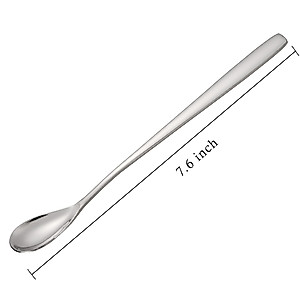 Iced Tea Spoons Set of 6 Stainless Steel Coffee Stirring Spoons Cocktail stir sticks Spoons Ice Cream Spoons with Long Handle