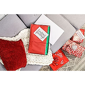 American Greetings Bulk Tissue Paper Pack (Red, Green, and White) for Birthdays, Weddings, Bridal Showers, Baby Showers and All Occasions (125-Sheets)