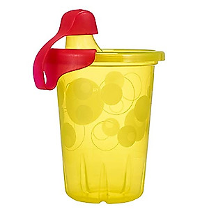 The First Years Take & Toss Spill Proof Sippy Cups - Reusable Toddler Cups - Rainbow - Kids Cups and Snap On Lids for Ages 9 Months and Up - 4 Count