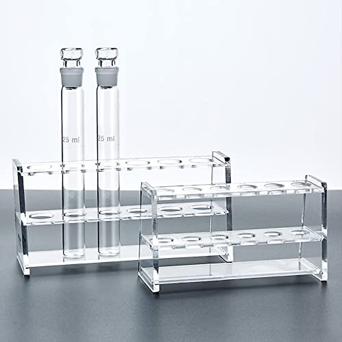 1PCS 50ML Colorimeter Tube Rack Acrylic Strong Test Tube Holder 6 Slots Suit for Tubes Less Than 2.6cm/1.02inch in Diameter (1, 50ML)