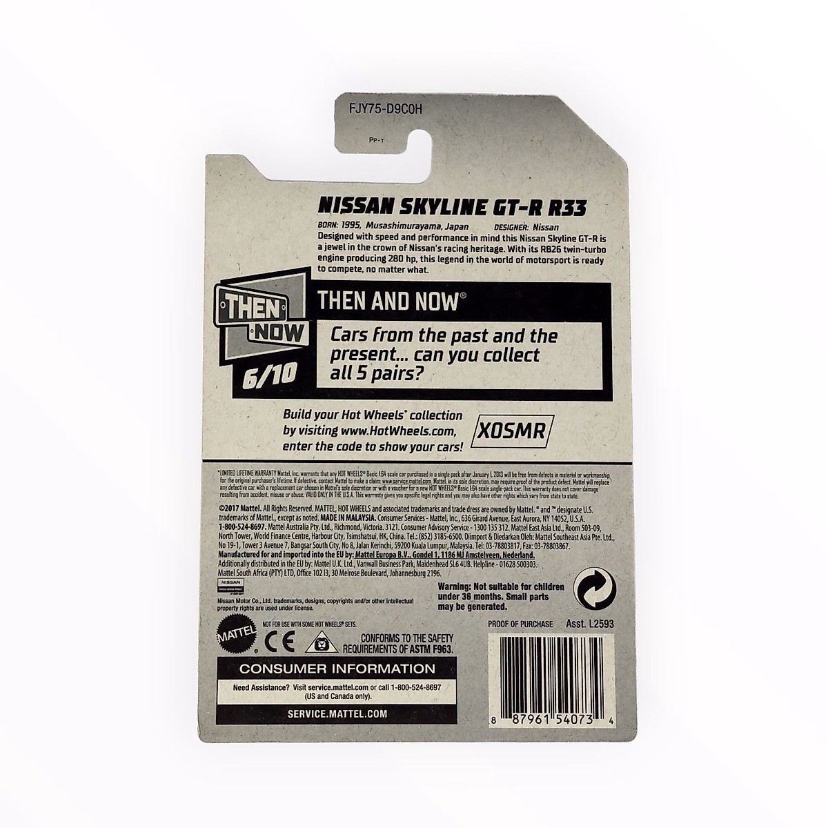 Hot Wheels Nissan Skyline GT-R, Then and Now 6/10