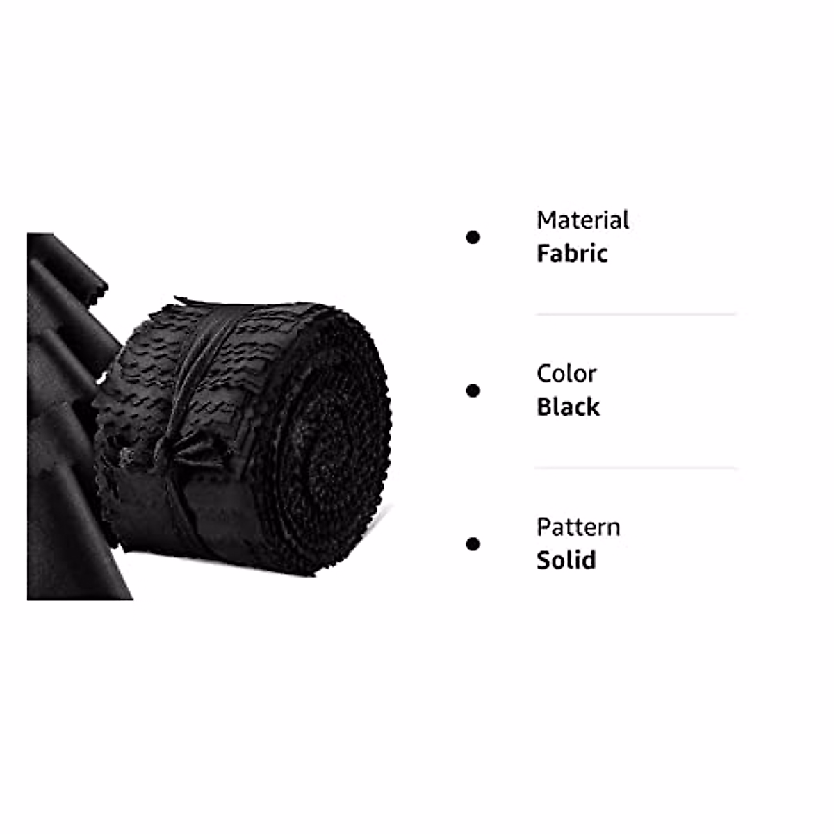 Boao 40 Pieces Fabric Strips Rolls Collection Jelly Fabric Strips for Quilting Roll up Fabric Craft Patchwork Strips DIY Sewing Fabric Rolls for Handmade Favors (Black, 2.5 x 44 Inch)