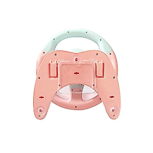 XHSP Steering Wheel Toy with Lights Music, Simulated Driving for Toddlers Pretend Play Toy Adsorption Driving Wheel for Kids (Style 2)