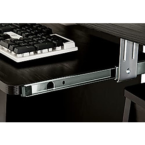 Techni Mobili 47.25" Ergonomic Computer Drawers & File Cabinet for Home Office Storage, Espresso Writing Desk, ONE Size