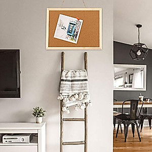 Practical Photo Wall Board Bulletin Board Message Boards Wooden Notice Board Photography Background Wall Props for Home Office (Light Brown)
