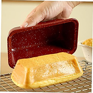 KICHOUSE Loaf Pan Nonstick Tools Bakeware Pans Stick Baking Oven Supply Accessory Inch Mini Pan Mold Toasting for Bakery Steel Non Loafs Home Wear- Reusable Molds Pullman Bread Pan