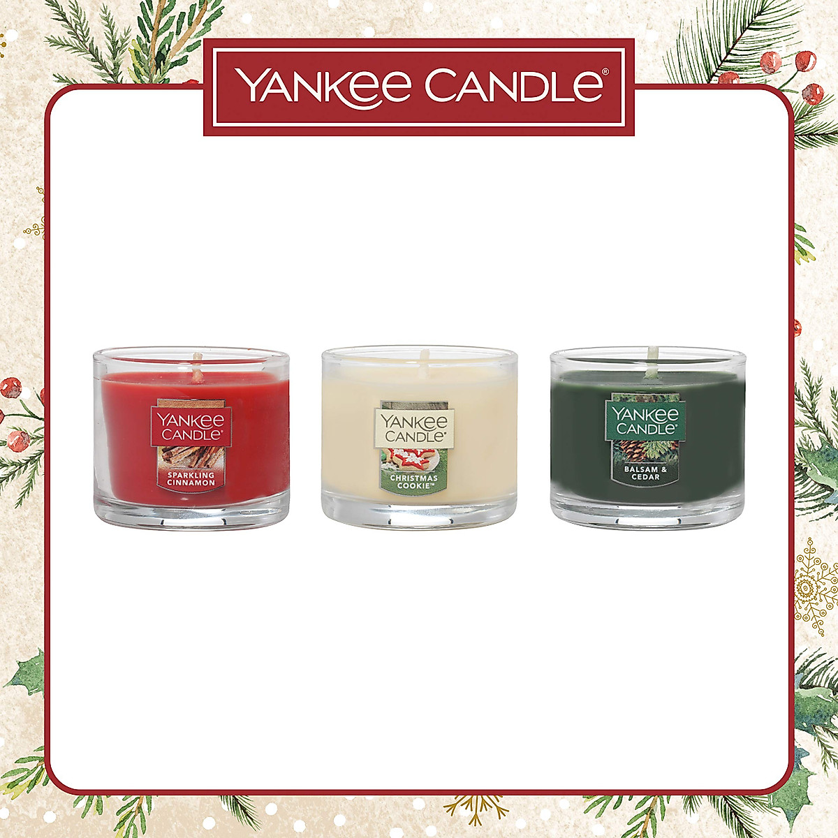 Yankee Candle Gift Set | 3 Mini Christmas Scented Candles | Magical Christmas Morning Collection