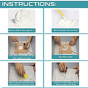 Tub, Tile and Shower Repair Kit (Color Match), Fiberglass Repair Kit, Porcelain Repair Kit for Tubs, Ceramic Toilet Fiberglass Stone Chips Scraps Drill Holes Repair Tub and Tile Refinishing Set