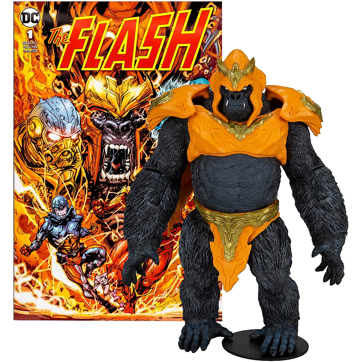 McFarlane Toys - DC Direct - Comic with MEGA Figure - The Flash - Gorilla GRODD