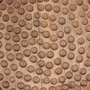 Rutledge & King Brighton Serving Tray - Ottoman Tray/Decorative Tray - Coffee Table Tray/Round Wooden Tray - Breakfast in Bed Tray with Handles - Rustic Wood Tray