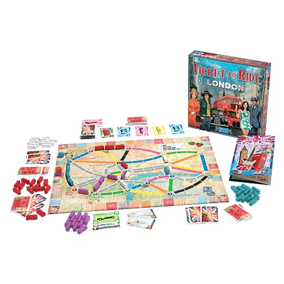 Ticket to Ride London Board Game - Train Route-Building Strategy Game, Fun Family Game for Kids & Adults, Ages 8+, 2-4 Players, 10-15 Minute Playtime, Made by Days of Wonder