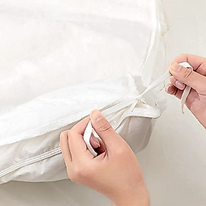 Dreamcountry Duvet Cover Oeko-TEX Certified Washed Cotton Duvet Cover Set 3 Pieces, Ultra Soft Bedding Comforter Cover with 2 Pillow Shams, Zipper Closure and Corner Ties(Queen, White)