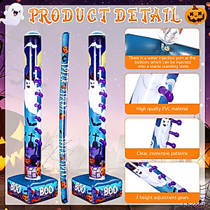 Seenelling Halloween Inflatable Limbo Game Halloween Party Carnival Limbo Stick Halloween Inflatable Game for Halloween Indoor Outdoor Lawn Yard Party Games Supplies(Ghost)