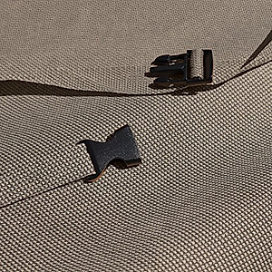 Budge P5A20PM1 English Garden Oval Patio Table Cover Heavy Duty and Waterproof, Medium, Two-Tone Tan