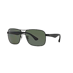 Ray-Ban Men's Rb3516 Metal Square Sunglasses