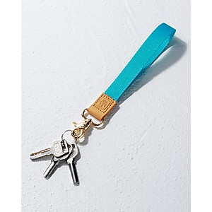 PikPok Mart Wrist Lanyard for Keys, Wristlet Key Chain Strap, Teal Hand Wrist Keychain Holder for Women & Men