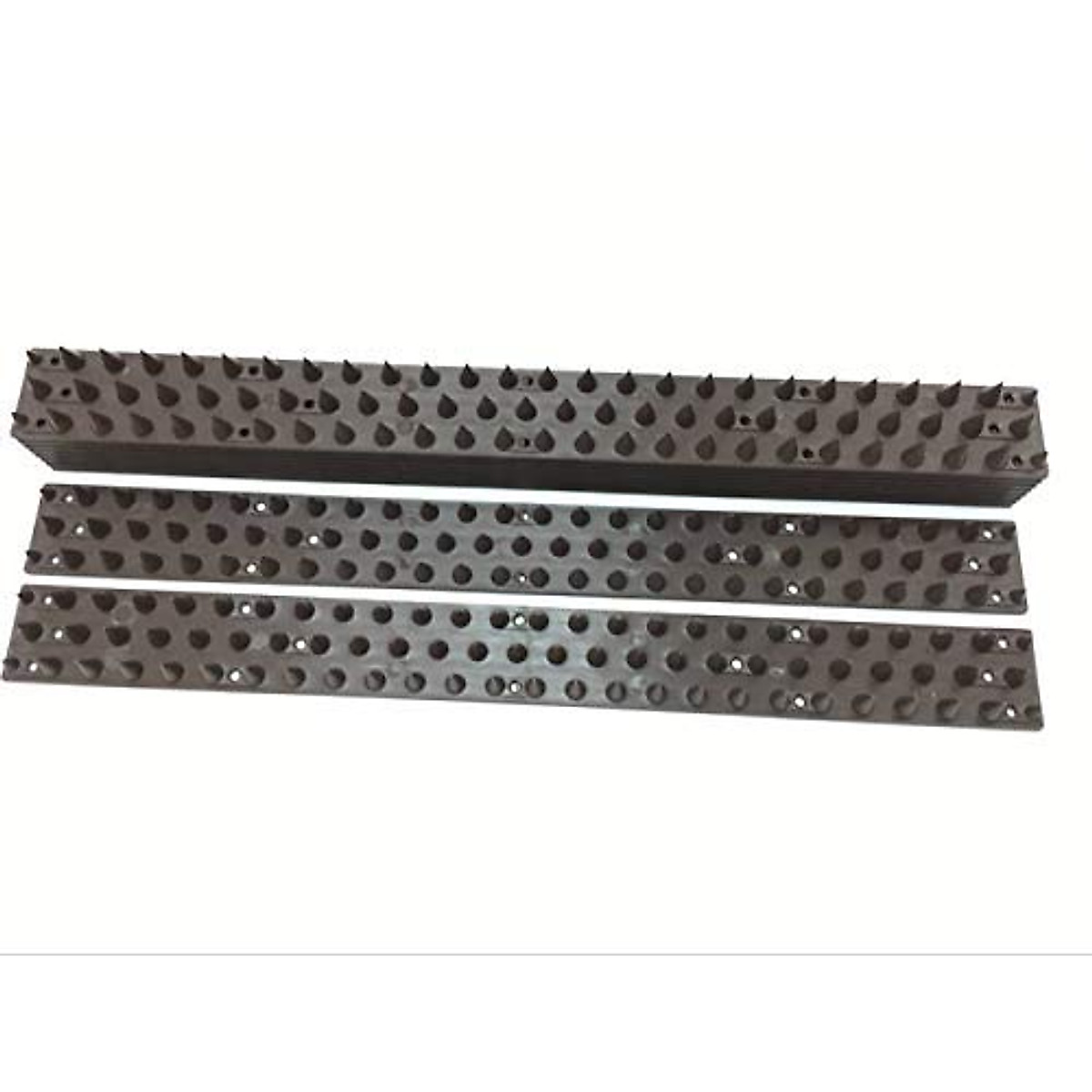 Bird Spikes Durable Pigeon Anti-Climbing Security for Fence Walls, Pack of 10PCS, 14.5FT Brown