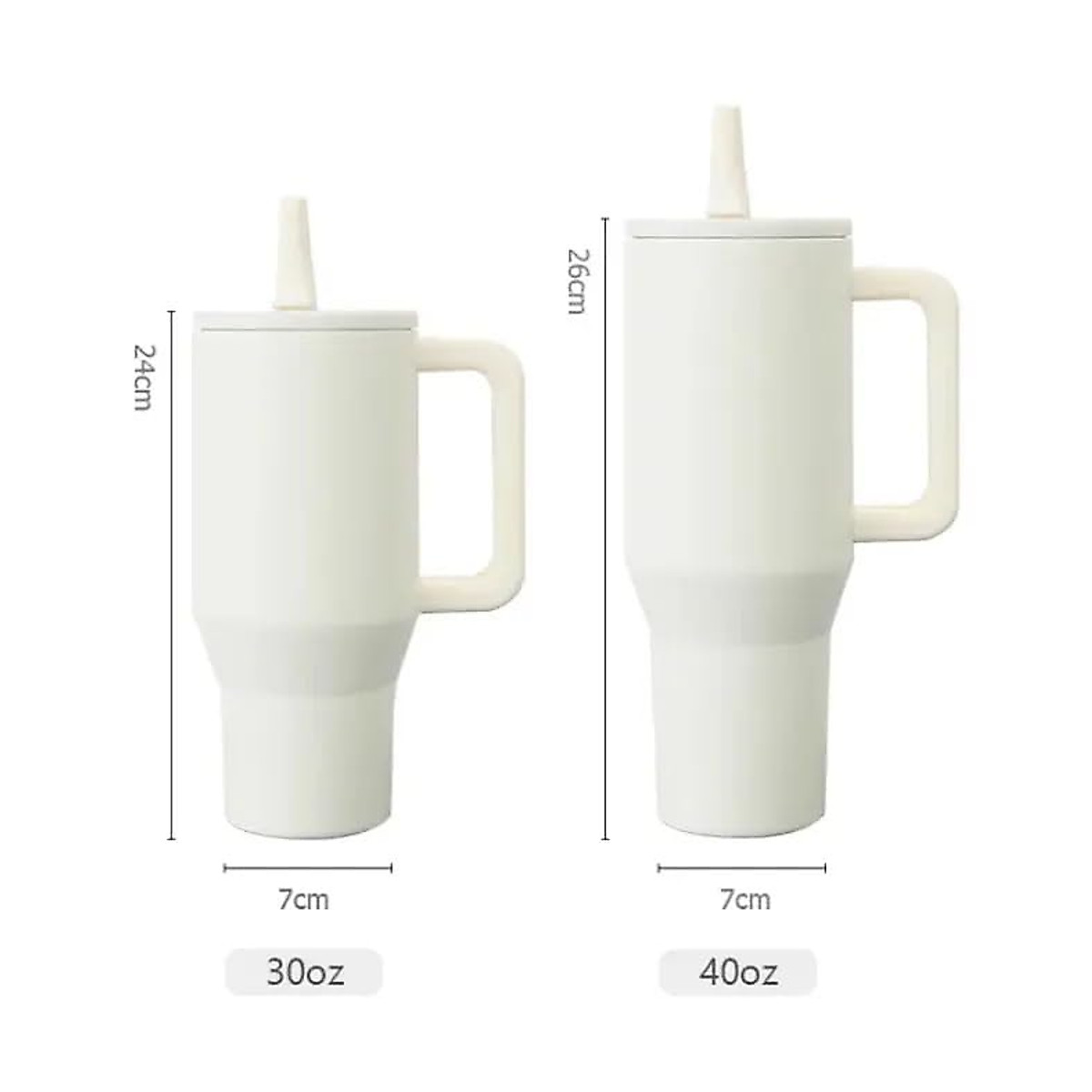 Sip2Go Tumbler - 40 oz Water Bottle with Handle & Flip Straw - Fits in Cup Holder, Leak Resistant Tumbler-Reusable Insulated Stainless Steel & Rubber Base - Women, Men, Kids (Camouflage, 40oz)