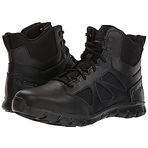 Reebok mens Sublite Cushion 6 Inch Military Tactical Boot, Black, 7.5 Wide US