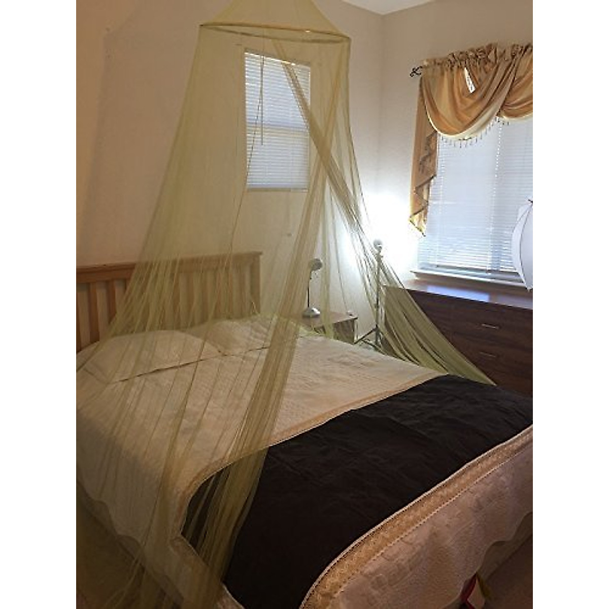 Hoop Bed Canopy Mosquito Net for Crib, Twin, Full, Queen or King Size Bed and Travel Camping Ourdoor Events (SageGreen)
