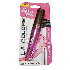 1 0.16oz. (4.5g) L.A.Colors Lip Oil Infused with Gold Ultra Moisturising Formula - Sweetie CBLC817
