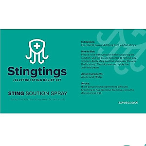 Jellyfish Sting Relief Kit, Trusted Treatment for Jellyfish Stings, Made in USA
