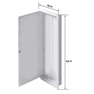 Structured Media Enclosure Accessories - Structured Wiring Cabinet - Structured Wiring Enclosure - Structured Media Cabinet - Structured Media Center - Fasthome Surface Mount Enclosure - STEREN 19"