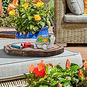 Grovind Ashtrays with Lid, Cute Turtle Outdoor Ashtray for Cigarettes, Windproof Ash Tray Decor for Home Office Indoor and Outdoor