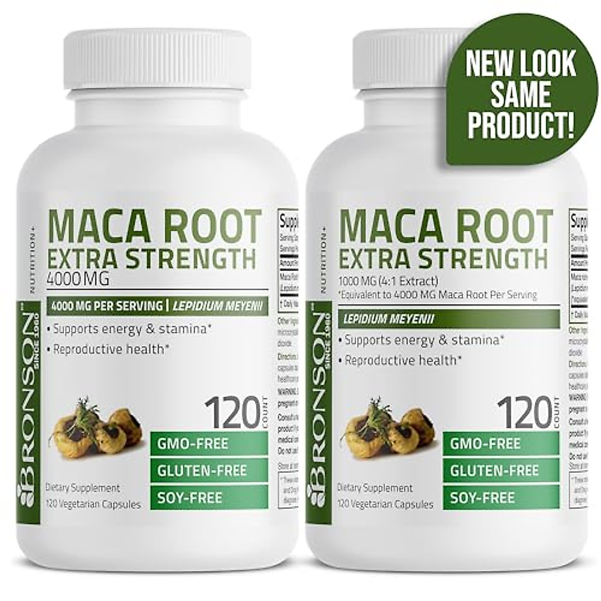 Bronson Maca Root Extra Lepidium Meyenii, Non-GMO, 120 Vegetarian Capsules
