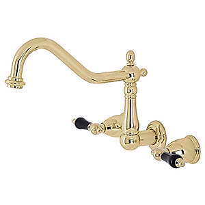 Kingston Brass KS1282PKL Duchess Kitchen Faucet, Polished Brass