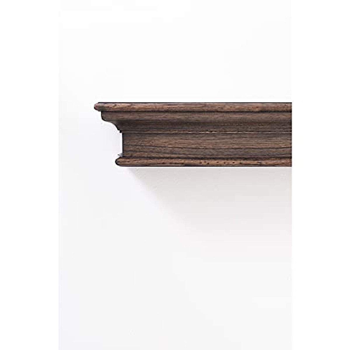 NovaSolo Halifax Mindi Wood Floating Wall Shelf - Medium in Black Wash