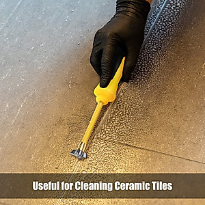 Zhengmy Grout Removal Tool 4 in 1 Grout Cleaning Tool Grout Remover Tool Scraper Cemented Carbide Alloy Head Tile Removal Tool Caulking Cleaner for Cleaning Floor Ceramic Tile Gaps