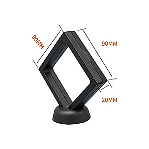 WDBBY 10 Pcs Transparent Jewelry Pendant Suspension Display Stand Acrylic PET Film Nail Sticker Packaging Box Shoot Props (Color : B, Size : 90 x 90 x 20mm)