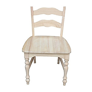 International Concepts Maine Ladderback Chairs, Wood, Set of 2