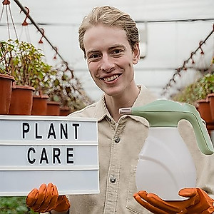 SHAELPII 0.5 Gallon Electric Spray Bottle Battery Plant Mister Automatic Sprayer Continuous Powered Pump Water Can Garden Weed Indoor/Outdoor Lawn Portable Adjustable Nozzle Clean Fertilizer (Green)