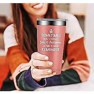 Fufendio Thank You Gifts for Coworkers - Funny Inspirational Birthday Gifts for Women, Friends Female, Best Friend, Coworker, Sister - Encouragement Gifts - Vacuum Insulated 20oz Tumbler