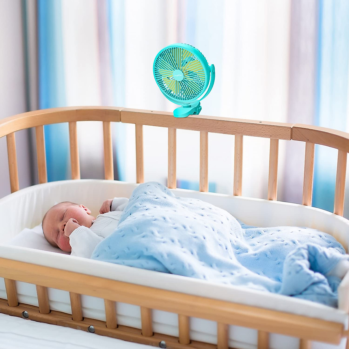 GagetElec 8" Foldaway Fan Rechargeable 10000mAh Battery Powered Oscillating Fan,20H Working Time,Portable Standing Fans with Adjustable Tripod,4 Speeds Cooling Fishing Camping Beach Fan