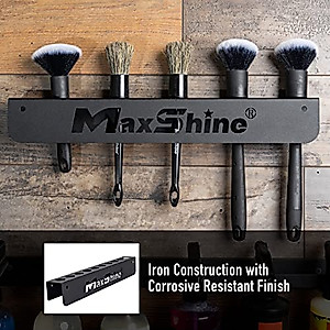 Maxshine Detailing Brush Holder – Simple & Durable Design, Available for Putting 10 car Detailing Brushes, Convenient Use, Easy to Install on Your Wall