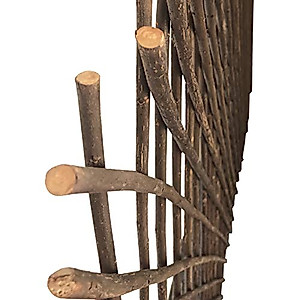 LANDGARDEN Expandable Garden Trellis Plant Support Willow Lattice Fence Panel for Climbing Plants Vine Ivy Rose Cucumbers Clematis