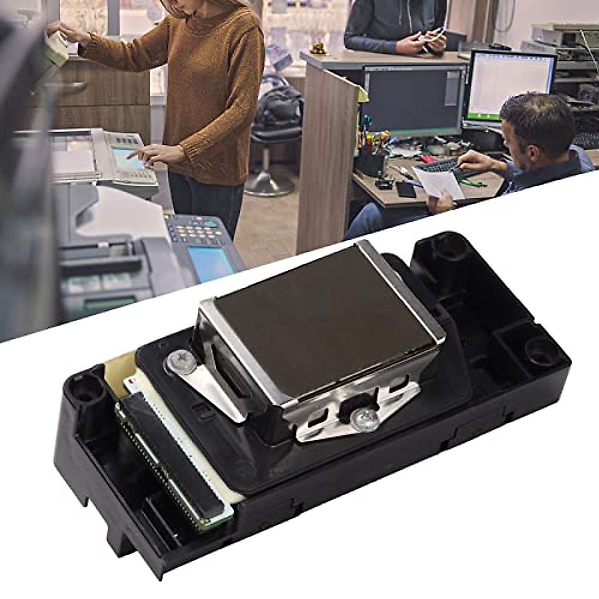 Diydeg Printhead Replacement Kit for Epson, Professional Color Print Head Replacement, Durable Replaceable Printer Head Replacement Part Compatible with DX5 R1800 RJ1300 R2400 2400 Printer