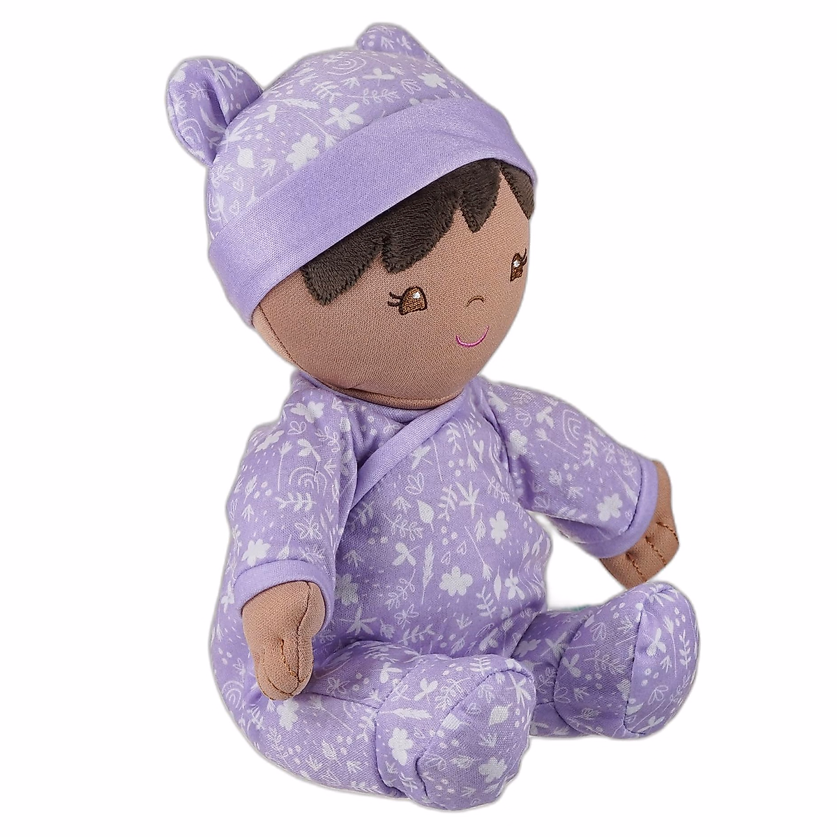 Baby Doll Toys, Stuffed Animal Soft Toys for Baby, Baby Girl Baby Boy, Plush Doll Keepsake Gifts, Personalized with Custom Name (Purple Leilani)