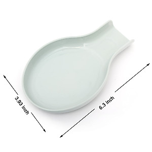 Youngever 5 Pack Plastic Spoon Rests, Kitchen Utensil Holders, Plastic Spoon Holders (Urban Color)