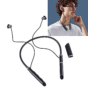 Tangxi Bluetooth5.3 Headphones, Noise Cancelling Strong Bass Stereo Neckband Bluetooth5.3 Headphones, Sweatproof Waterproof Wireless Sports Earbuds for Sports, Music, Conference