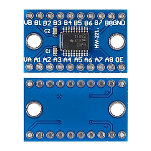 DIANN 6pcs TXS0108E Logic Level Module 8 Channel Bi-Directional High-Speed Full Duplex Shifter 3.3V 5V Module with Cable