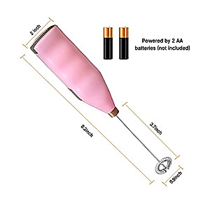 Epoxy Resin Electric Stirrer Hand-held Stainless Steel Drink Mixer Battery Type Resin Mixer Apply to Making DIY Glitter Tumbler Cups