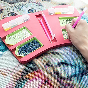 10pcs Craft Rhinestone Diamond Tool Holder Organizer Drills DIY Accessories Full Art Tray Painting Storage Drill