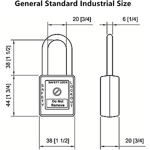 SAFBY 10 Keyed Different Lockout Tagout Lock - Loto Safe Padlocks for Lock Out Tag Out Stations and Devices (Red, Key Different)