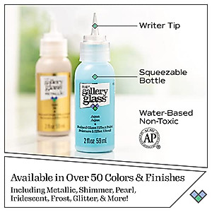 Gallery Glass, Floral Stained Kit, Glass Paint Set for DIY Arts and Crafts, Perfect for Beginners and Artists, 1 Count (Pack of 6)