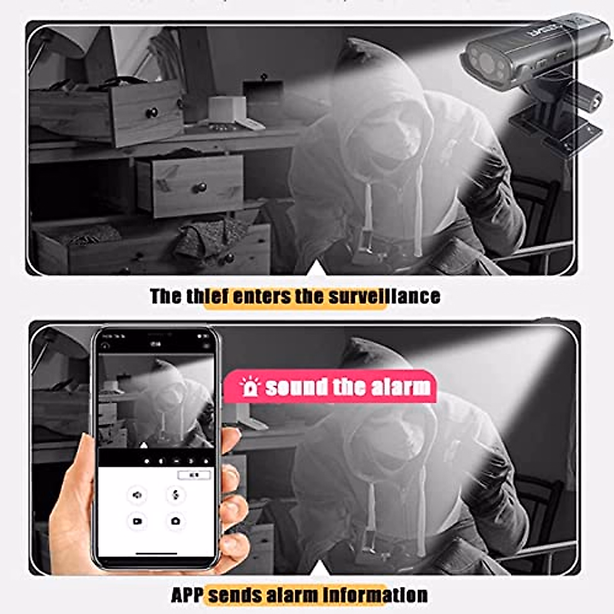 Rvstrailer Wireless Backup & Hitch Camera, Wireless Backup Camera for Trucks, Wireless Backup Camera for Car Excellent Night Vision