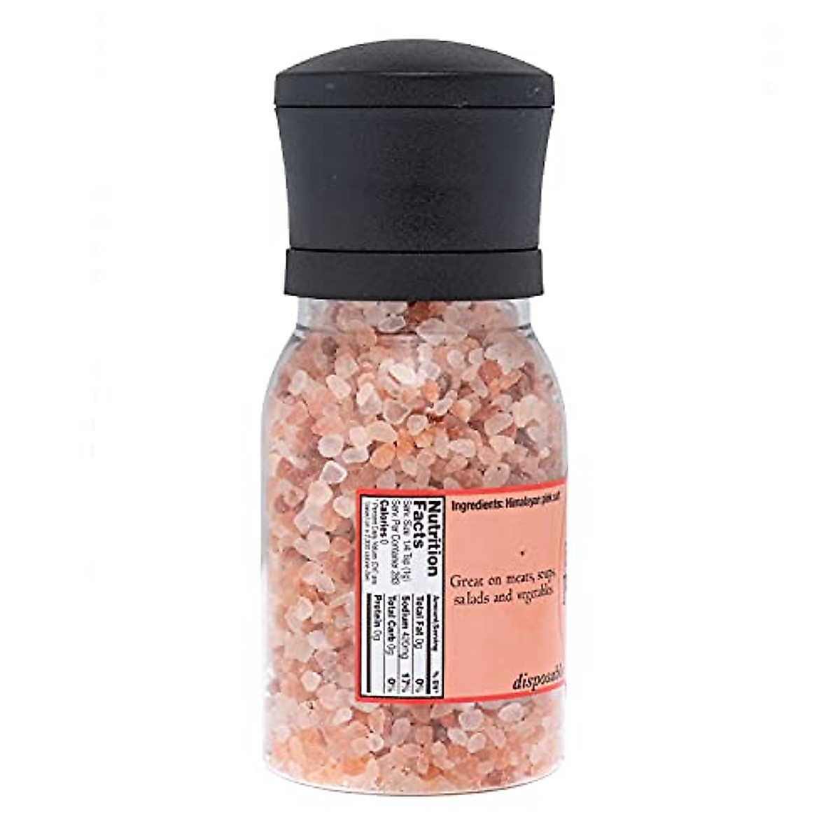 Olde Thompson Himalayan Pink Salt Grinder, Course Ground, 10 oz